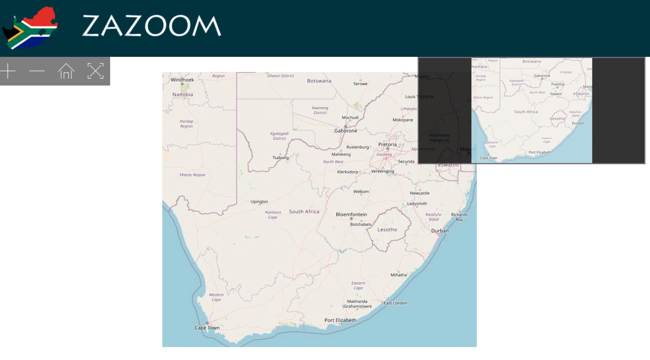 Zazoom - Zoomable South African Geographic Survey Maps